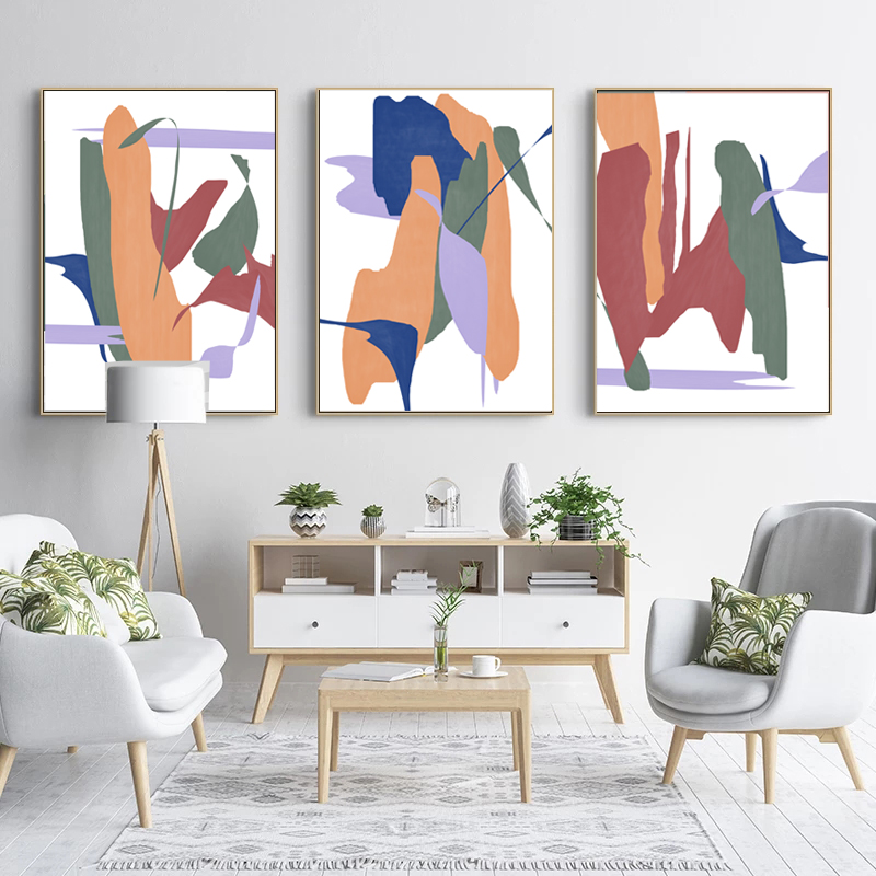 Abstract Bright Art 3 Poster Set Digital Download Abstract P | Inspire ...