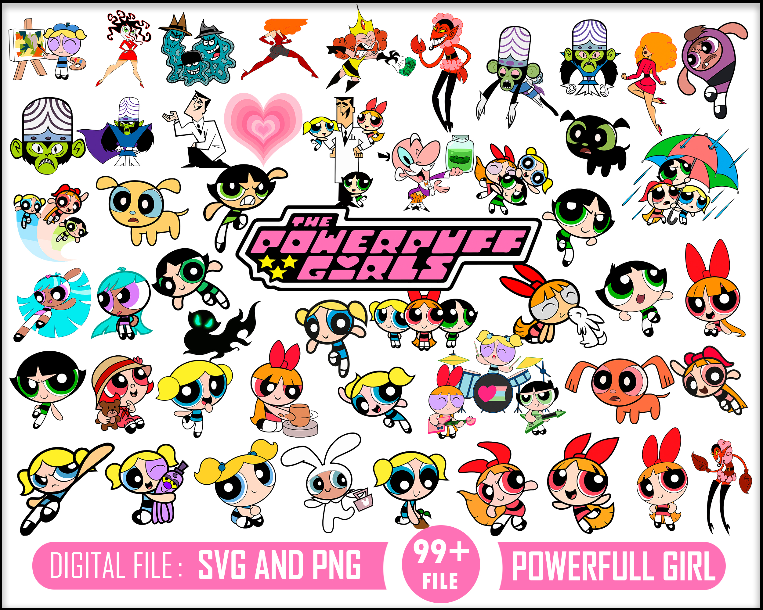 99 The powerpuff girls svg, blossom svg ,buttercup svg, blac | Inspire ...