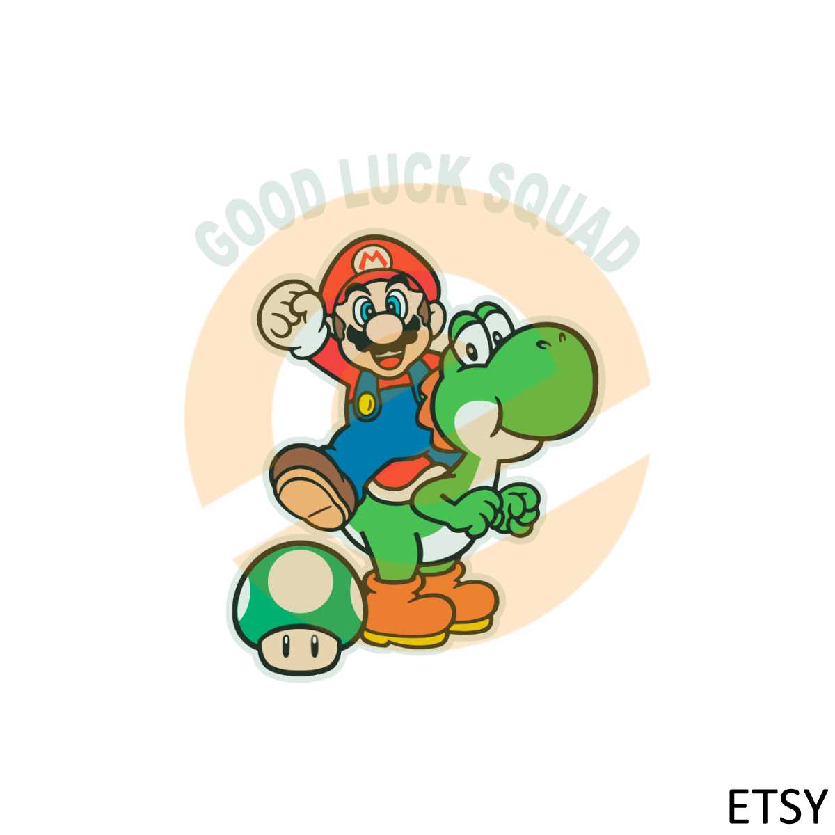 Nintendo Super Mario St Patricks Day Good Luck Squad Svg | Inspire Uplift