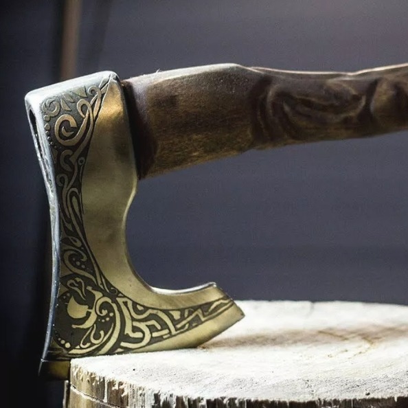 Handmade Carbon Steel Hatchet Tomahawk Hunting Viking Axe | Inspire Uplift