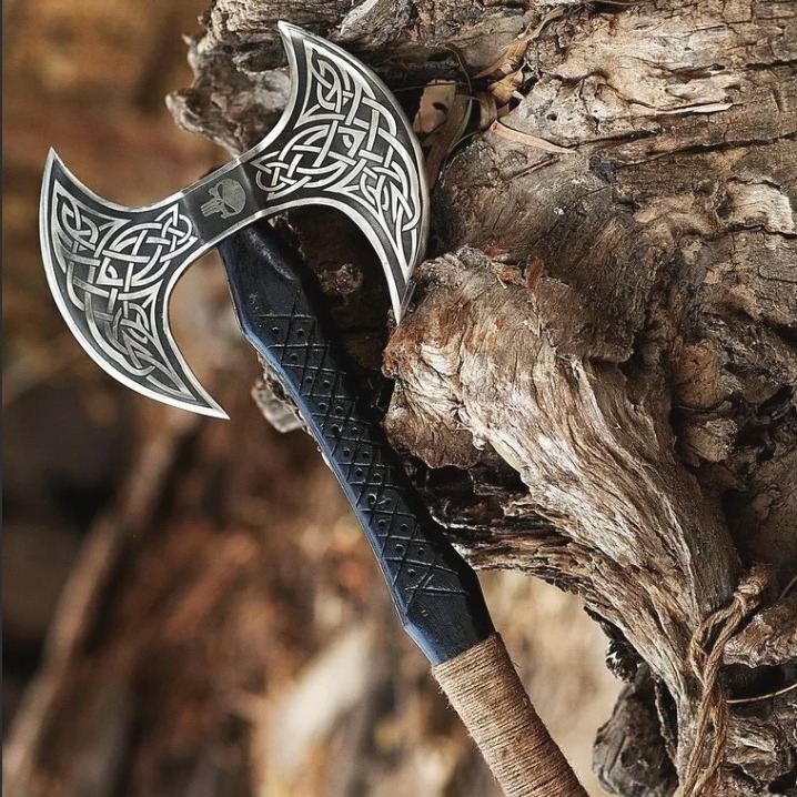Handmade Viking Double Headed Steel Tomahawk Axe | Inspire Uplift