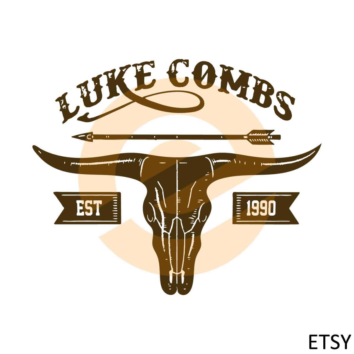 Bull Skull Luke Combs Est 1990 Luke Combs Tour 2023 Svg | Inspire Uplift