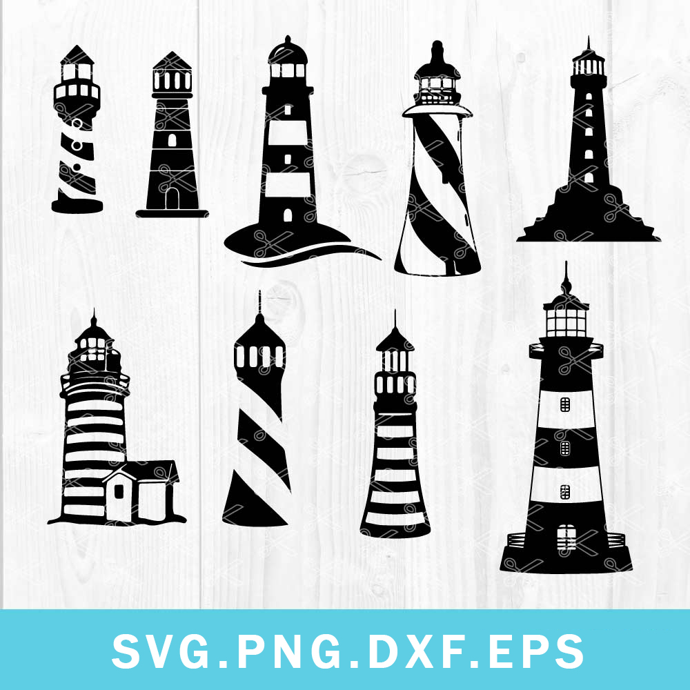 Lighthouse Bundle Svg, Lighthouse Svg, Nautical Svg, Png Dx | Inspire ...
