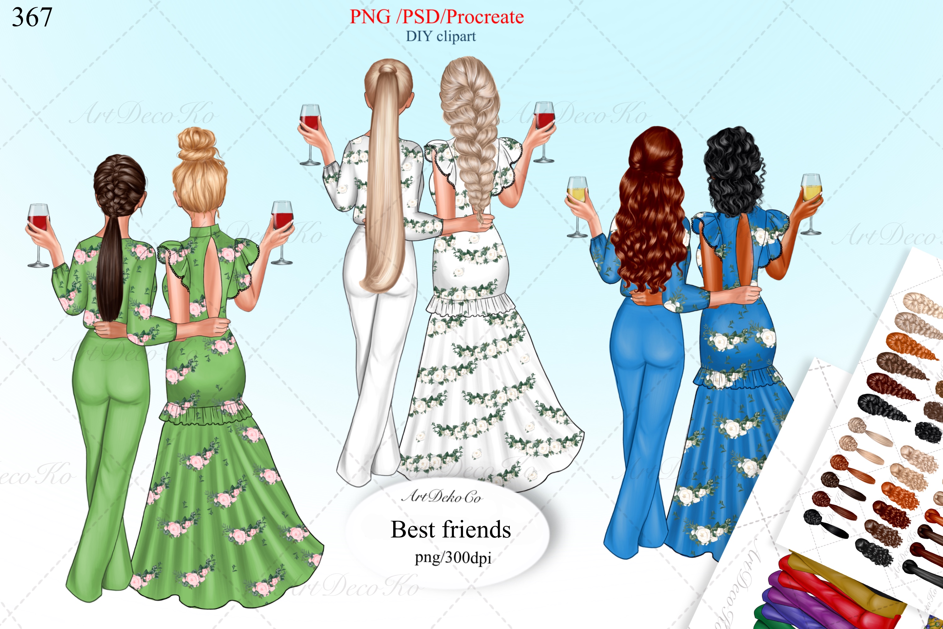 Best Friends Clipart | Inspire Uplift