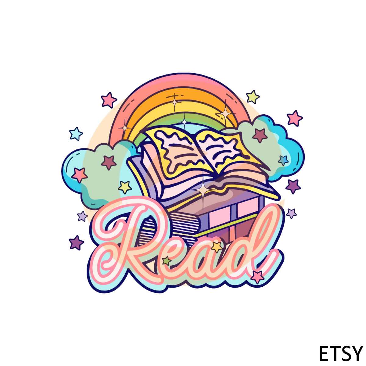 Read Retro Female Readers Svg For Cricut Sublimation Files | Inspire Uplift