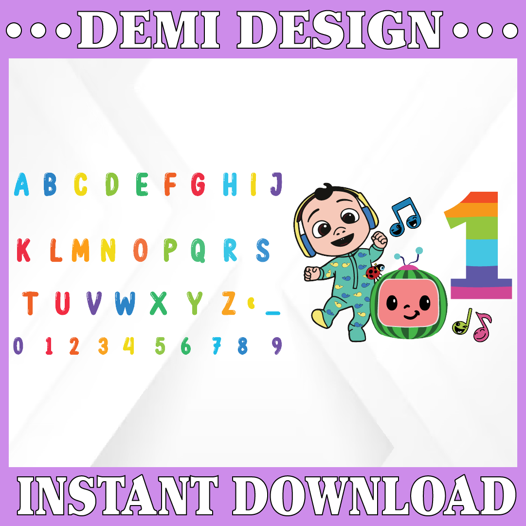 Cocomelon Logo And Full Alphabets Birthday svg/png, Cocomelo | Inspire ...