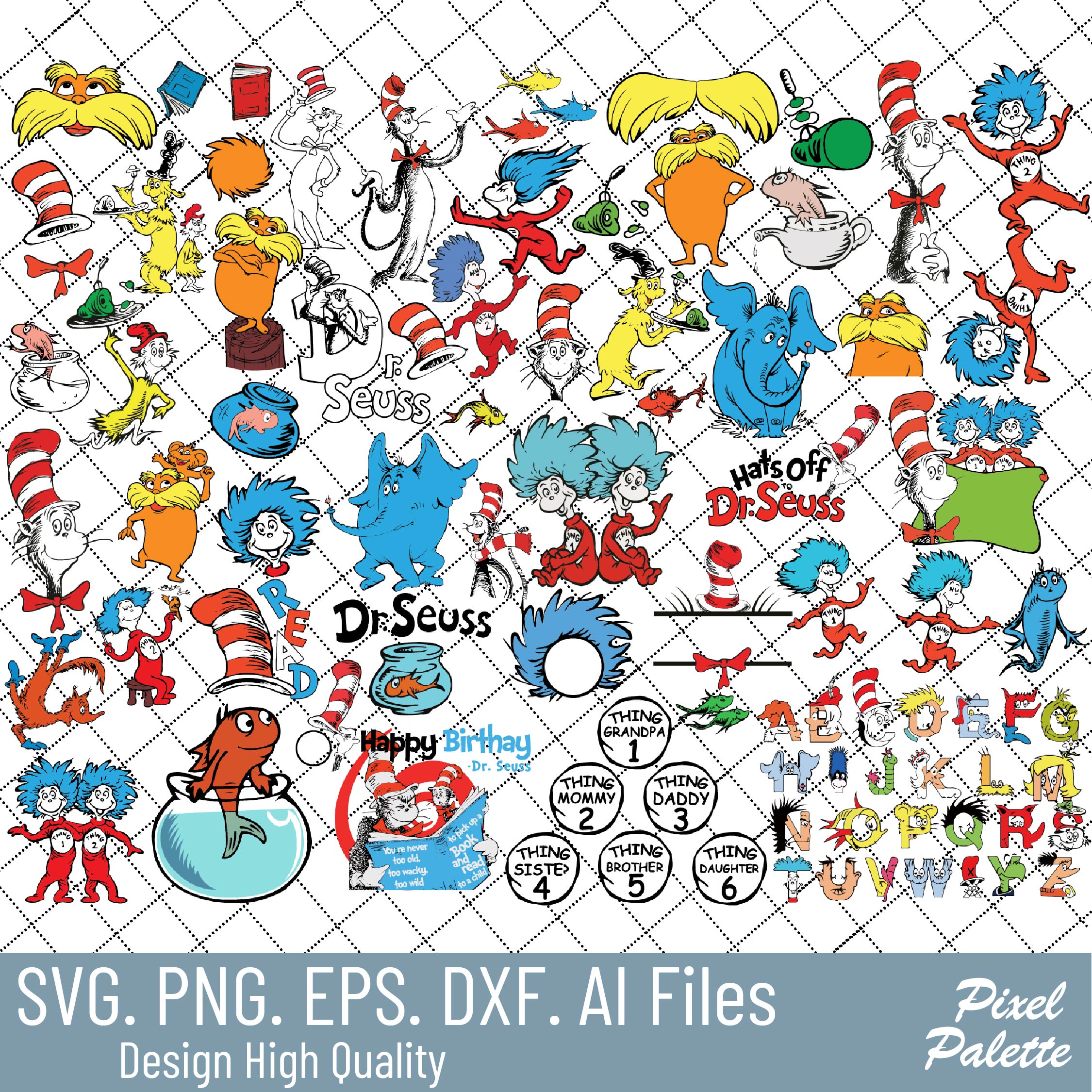 Dr Seuss Bundle, Dr. Seuss Quotes Cat In The Hat Clipart, Cr | Inspire ...