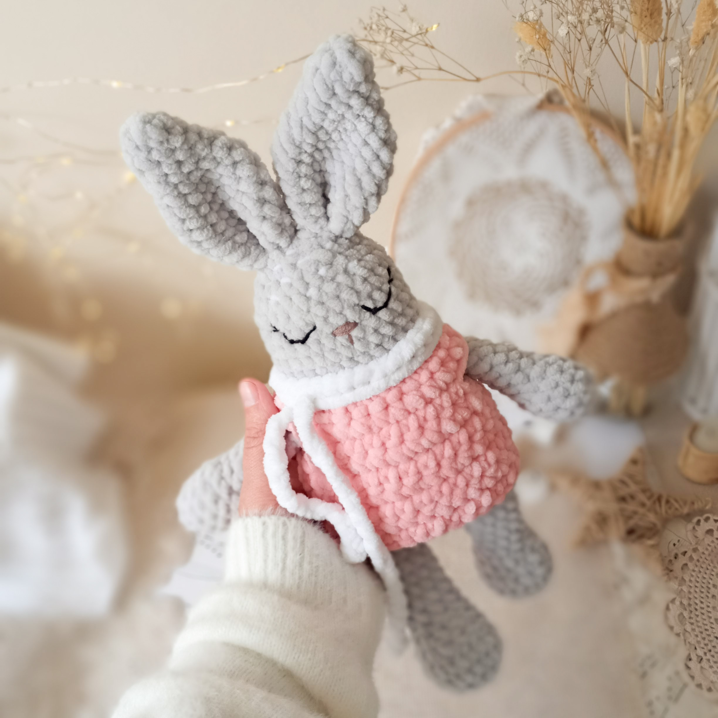 Bunny plush crochet pattern, amigurumi crochet pattern, plus | Inspire ...