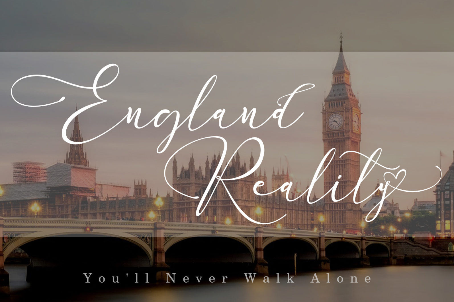 England Reality Trending Fonts - Digital Font | Inspire Uplift