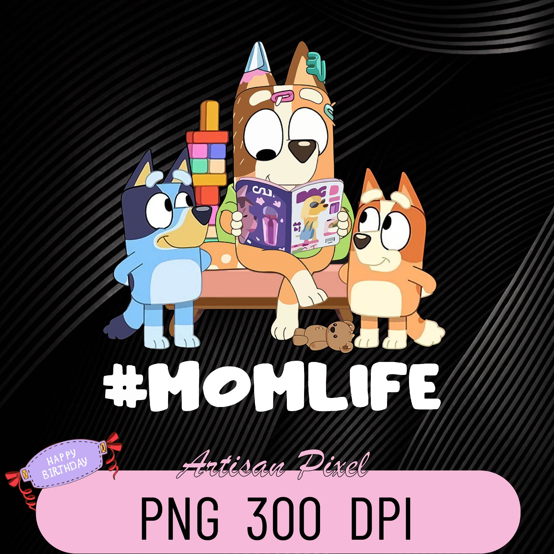 Bluey Png For Mom, Custom Mothers Day 2022 Png, Birthday Gif | Inspire ...