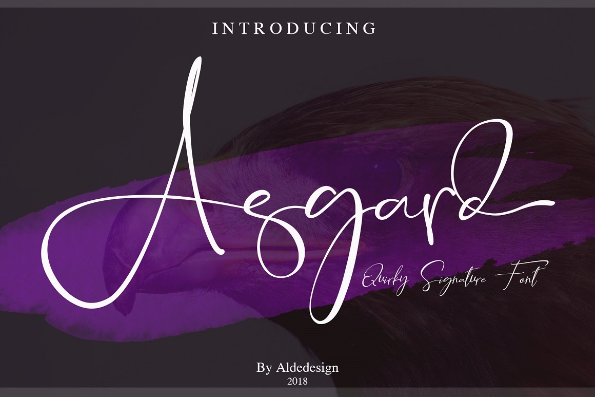 Asgard Script Trending Fonts - Digital Font | Inspire Uplift