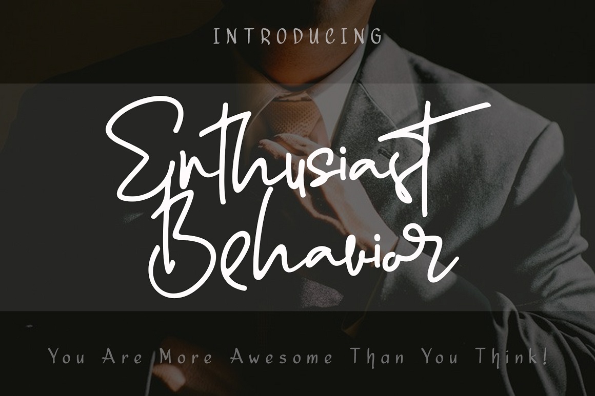 Enthusiast Behavior Trending Fonts - Digital Font | Inspire Uplift