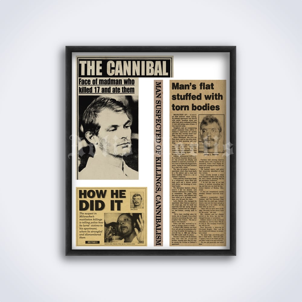 Jeffrey Dahmer newspapers clippings scrapbook true crime pri - Inspire ...