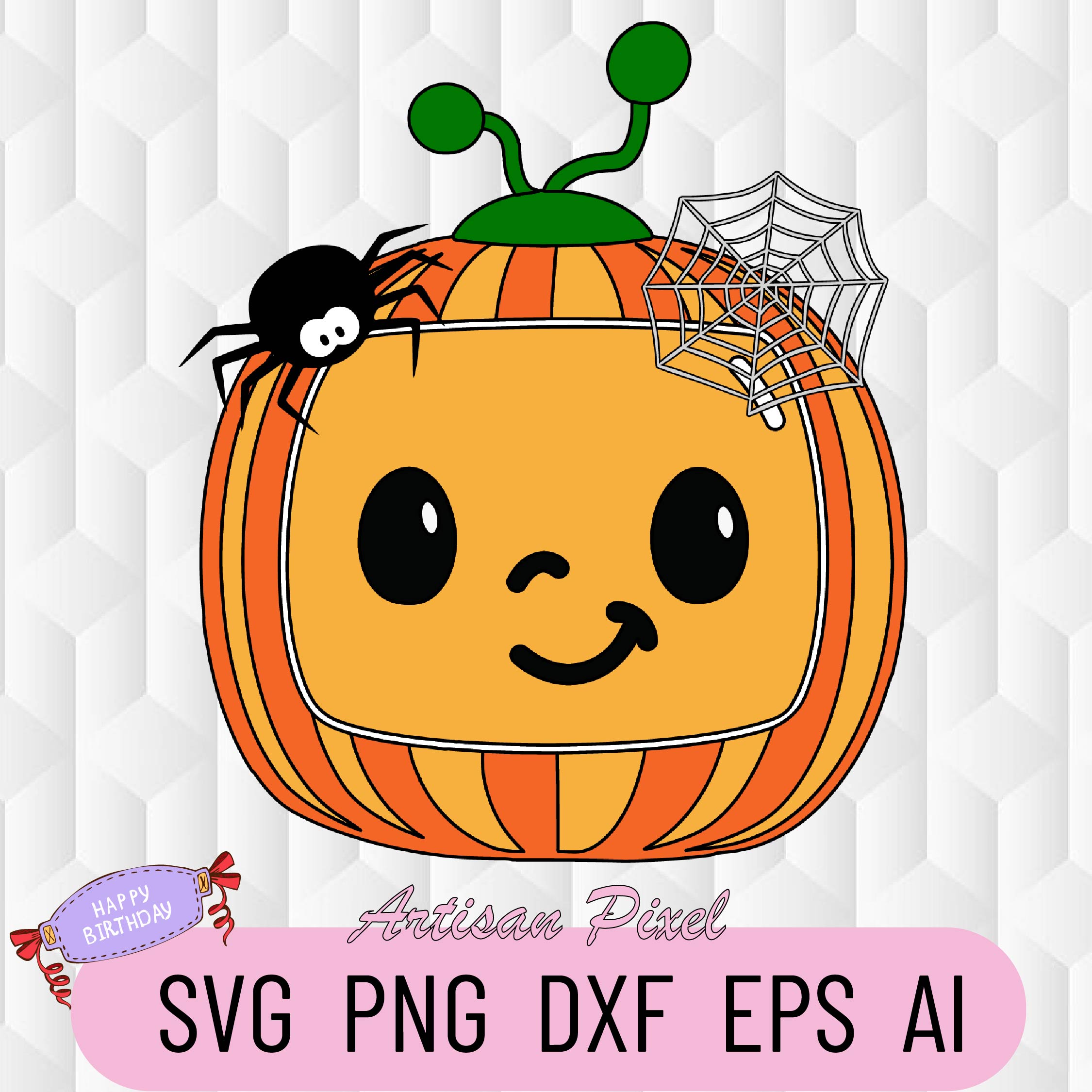 Cocomelon Happy Halloween Spooky Vibes Bats Svg, Digital Dow | Inspire ...
