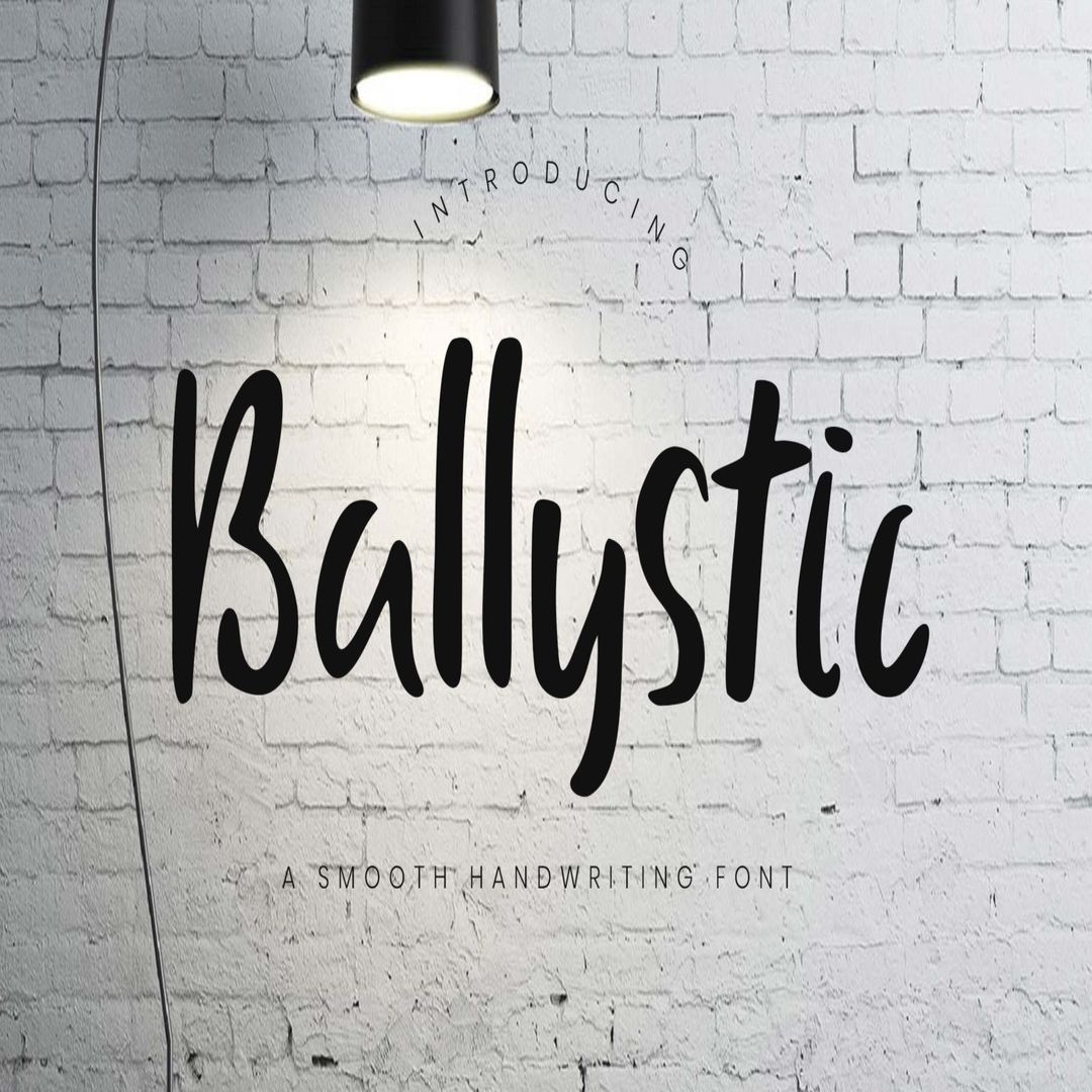 Ballystic Handwriting Typeface Trending Fonts - Digital Font - Inspire ...