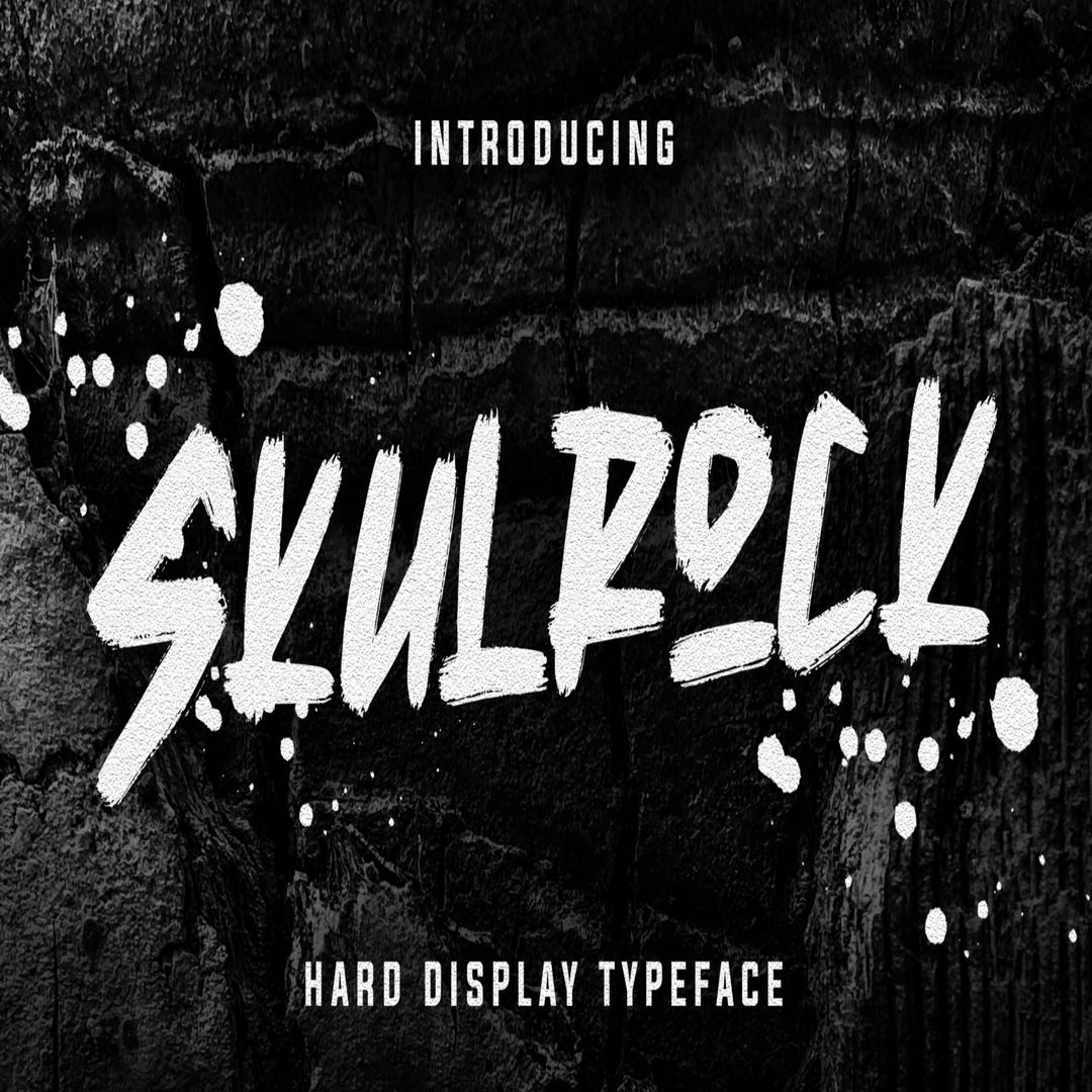 TSkulrock Hard Display Typeface rending Fonts - Digital Font | Inspire ...