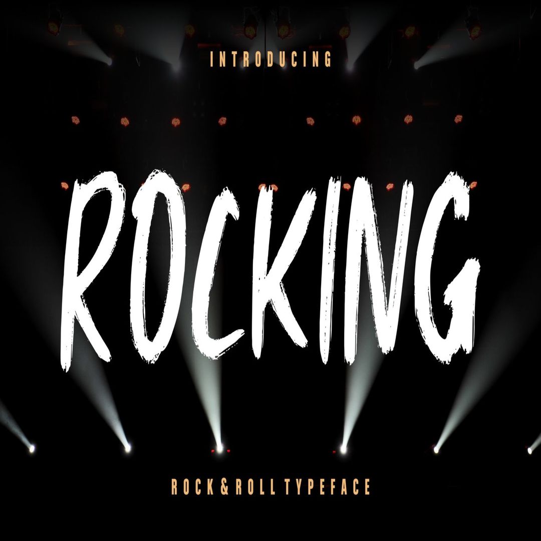 Rocking Rock & Roll Typeface Trending Fonts - Digital Font | Inspire Uplift