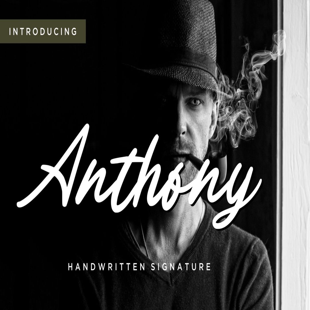 Anthony Handwritten Signature Trending Fonts - Digital Font | Inspire ...