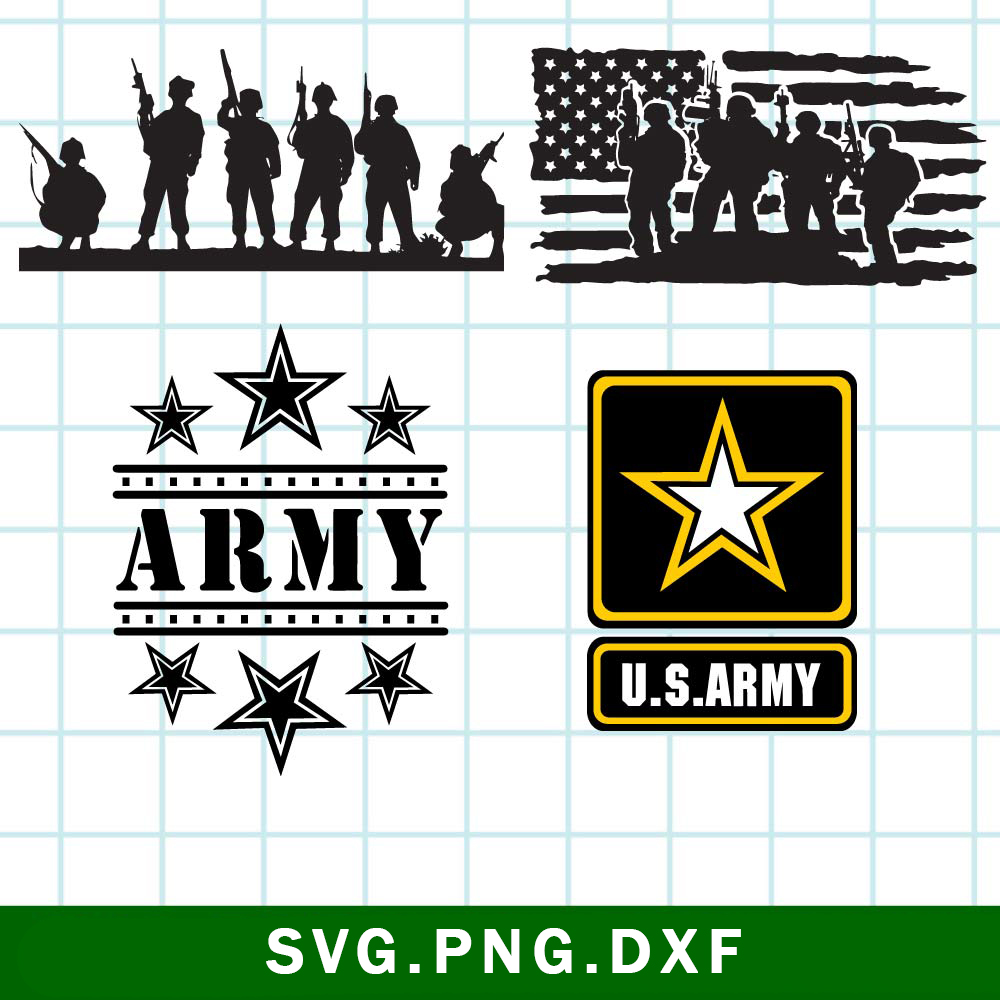 Military Svg, Army Svg, Usa Army Svg, Army Veteran Svg, 4th | Inspire ...