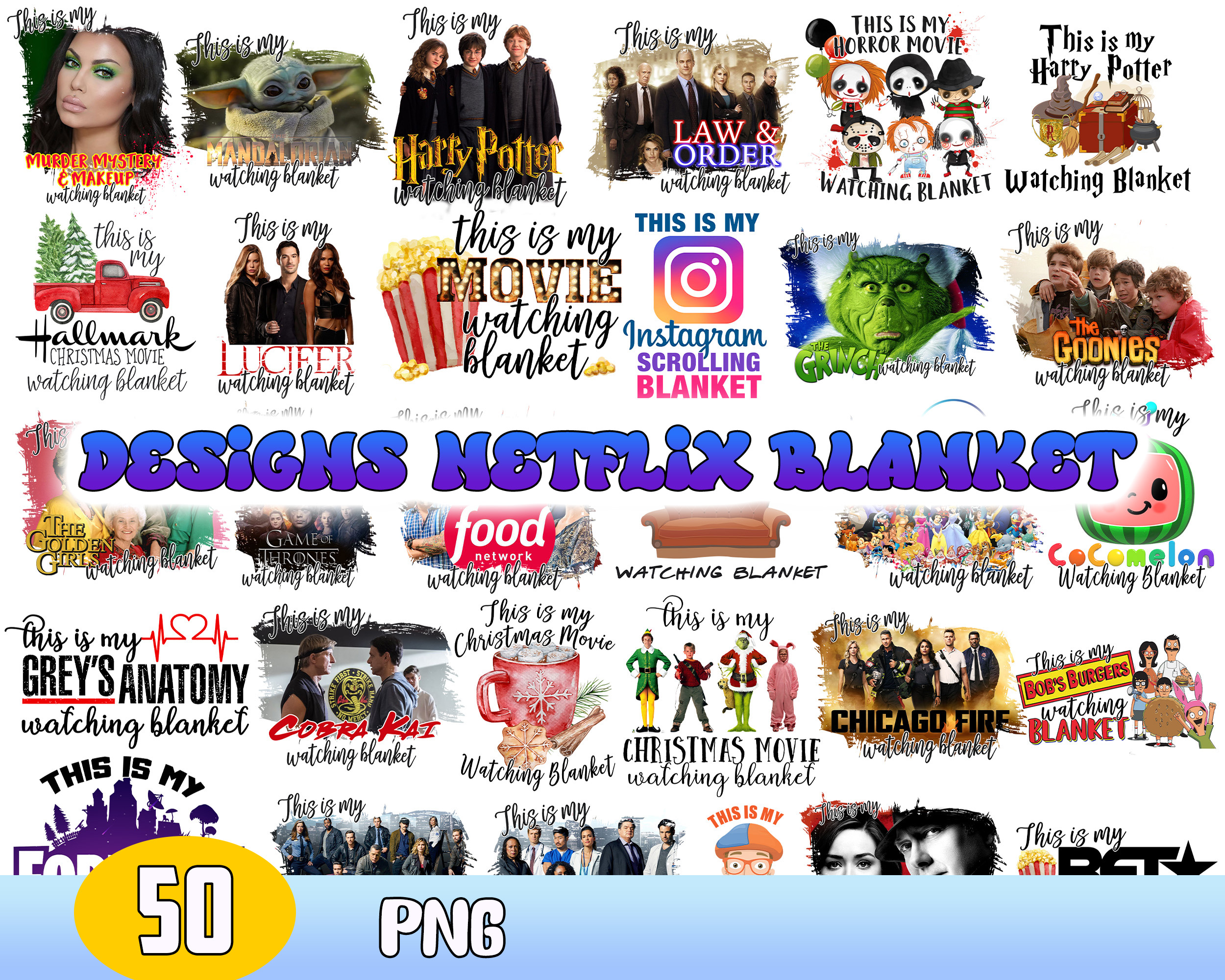 Designs Netflix Blanket Svg, Hallmark Blanket Svg, Christmas | Inspire ...