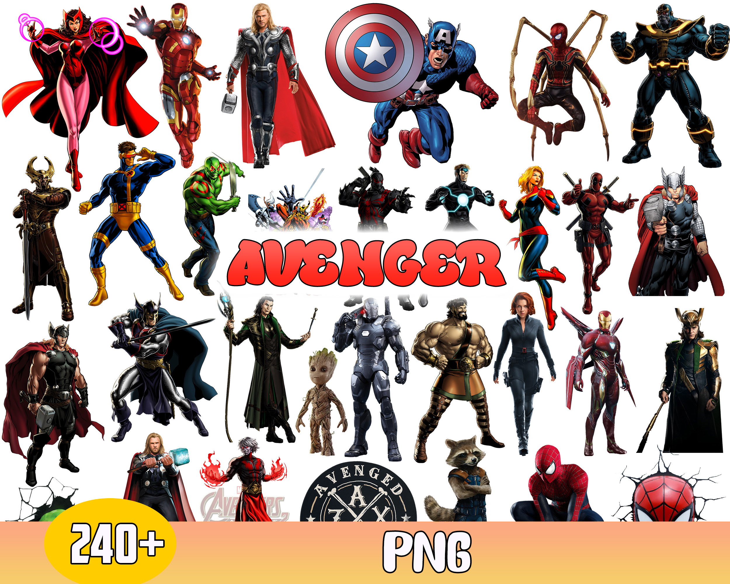 Marvel Avenger Bundle Svg, Avenger Svg, Superhero Svg, Aveng | Inspire ...