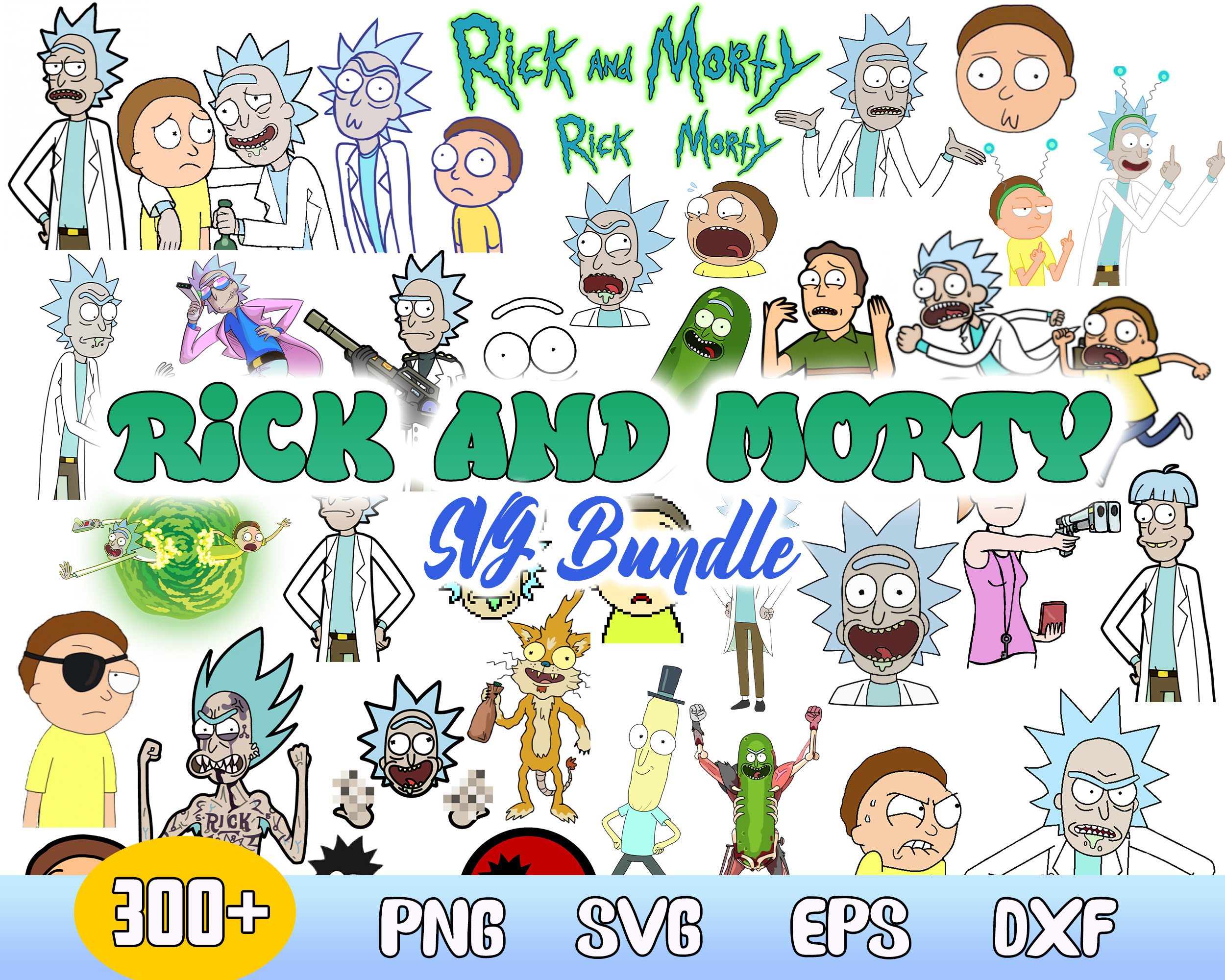 Rick And Morty Bundle Svg, Rick And Morty Svg, Pickle Rick S | Inspire ...