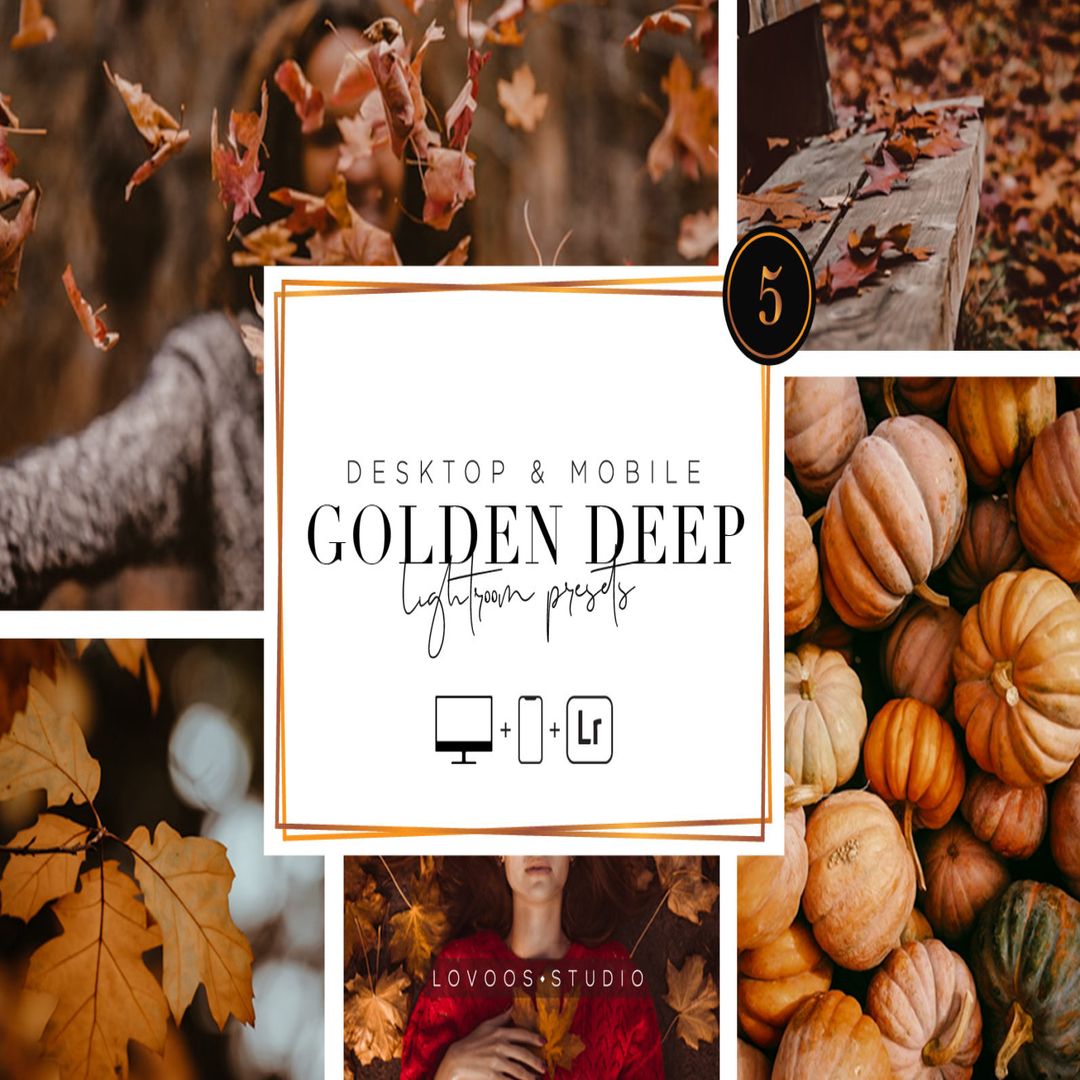 GOLDEN DEEP – Lightroom Presets Mobile & Desktop Presets | Inspire Uplift