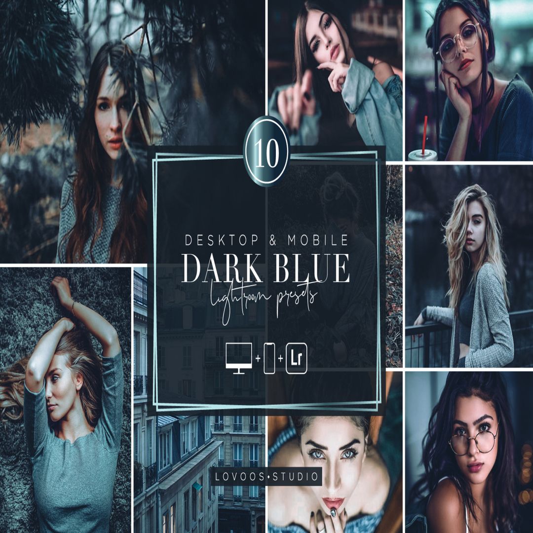 DARK BLUE – Lightroom Presets Mobile & Desktop Presets | Inspire Uplift