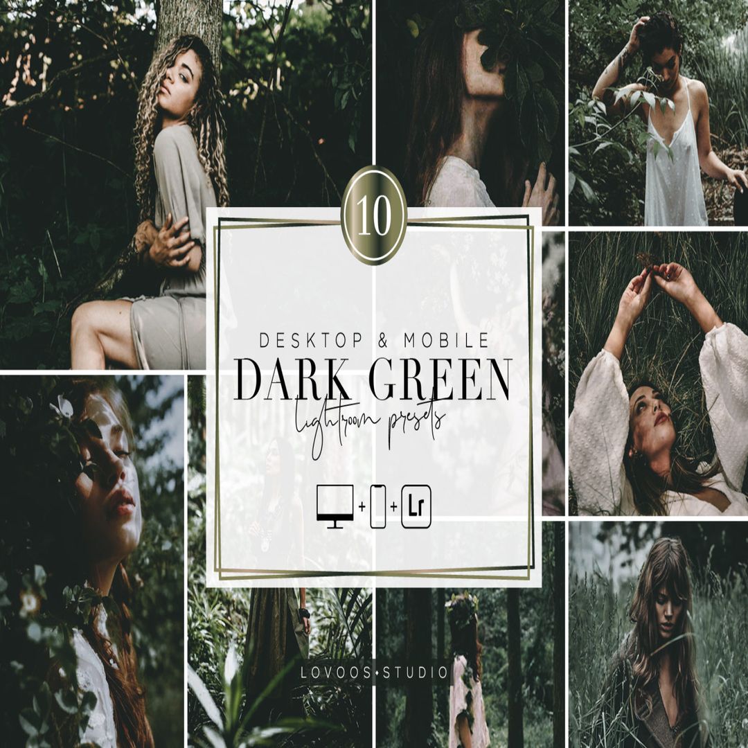 DARK GREEN – Lightroom Presets Mobile & Desktop Presets | Inspire Uplift