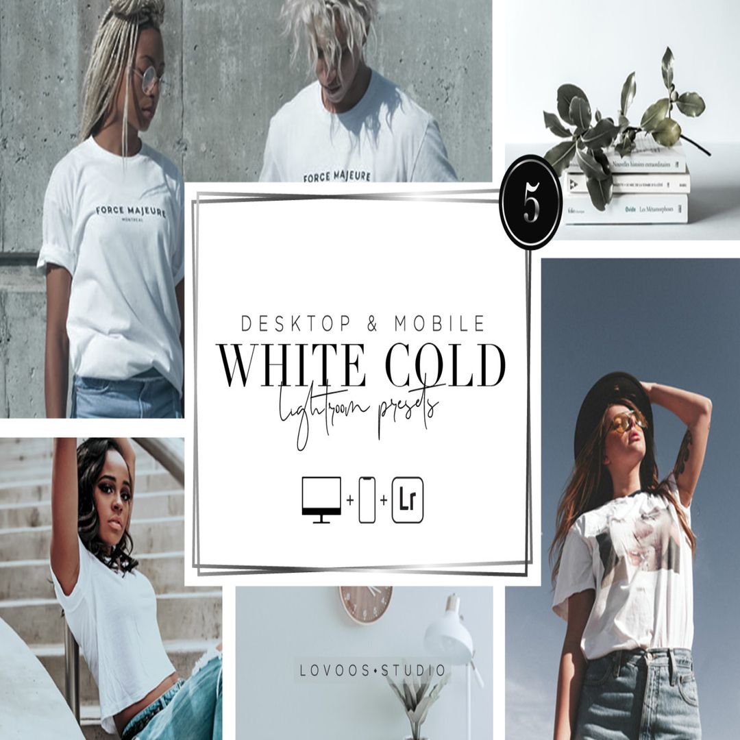 WHITE COLD – Lightroom Presets Mobile & Desktop Presets | Inspire Uplift