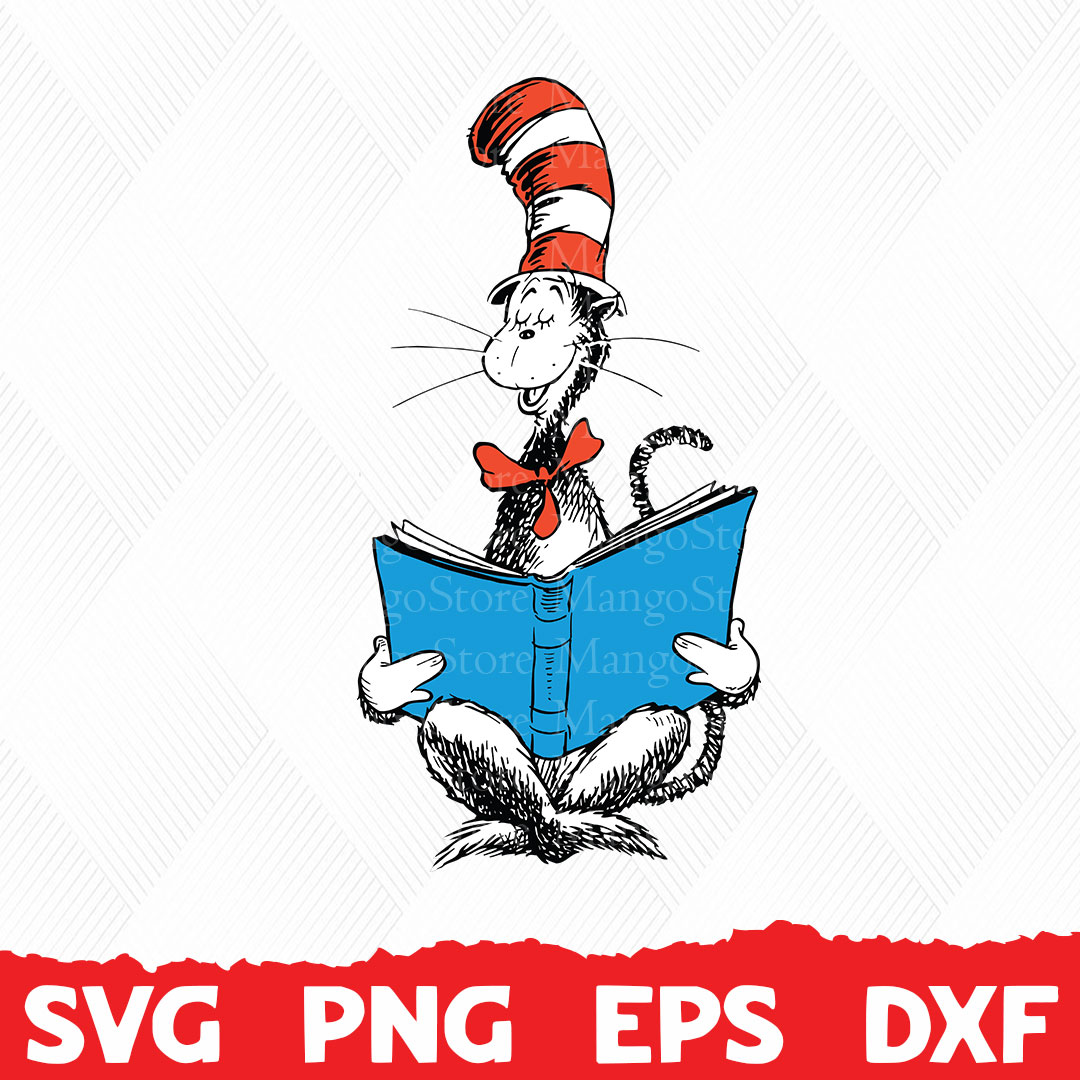 Dr Seuss Svg, Dr. Seuss Cat In The Hat Svg Clipart, Dr Suess | Inspire ...