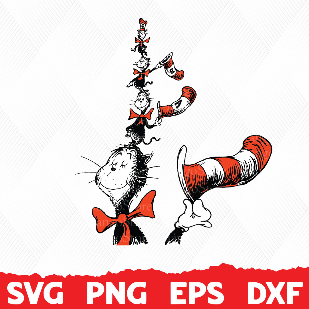 Dr Seuss Svg, Dr. Seuss Cat In The Hat Svg Clipart, Dr Suess | Inspire ...