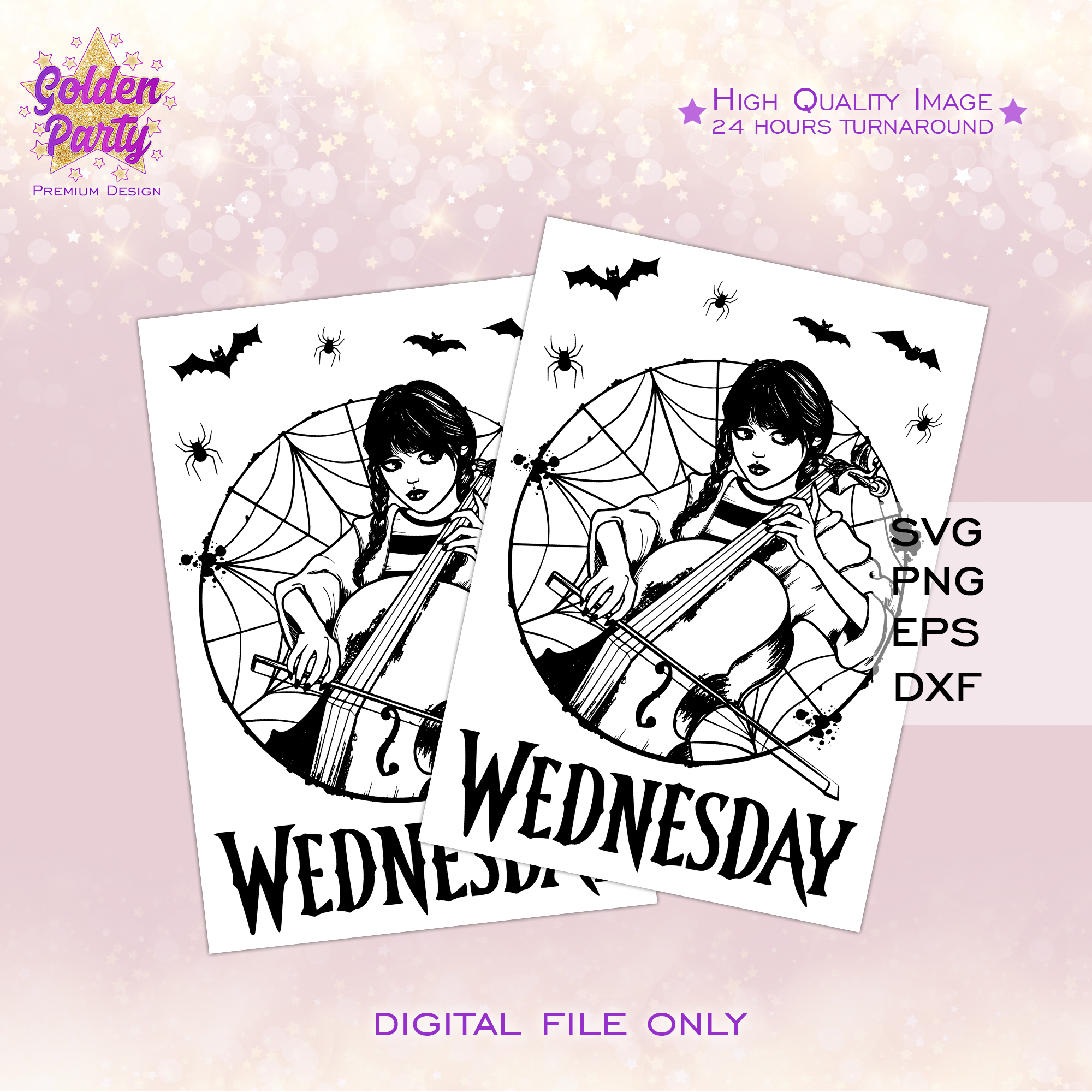 Wednesday SVG, Wednesday Addams SVG, Jenna Ortega | Inspire Uplift