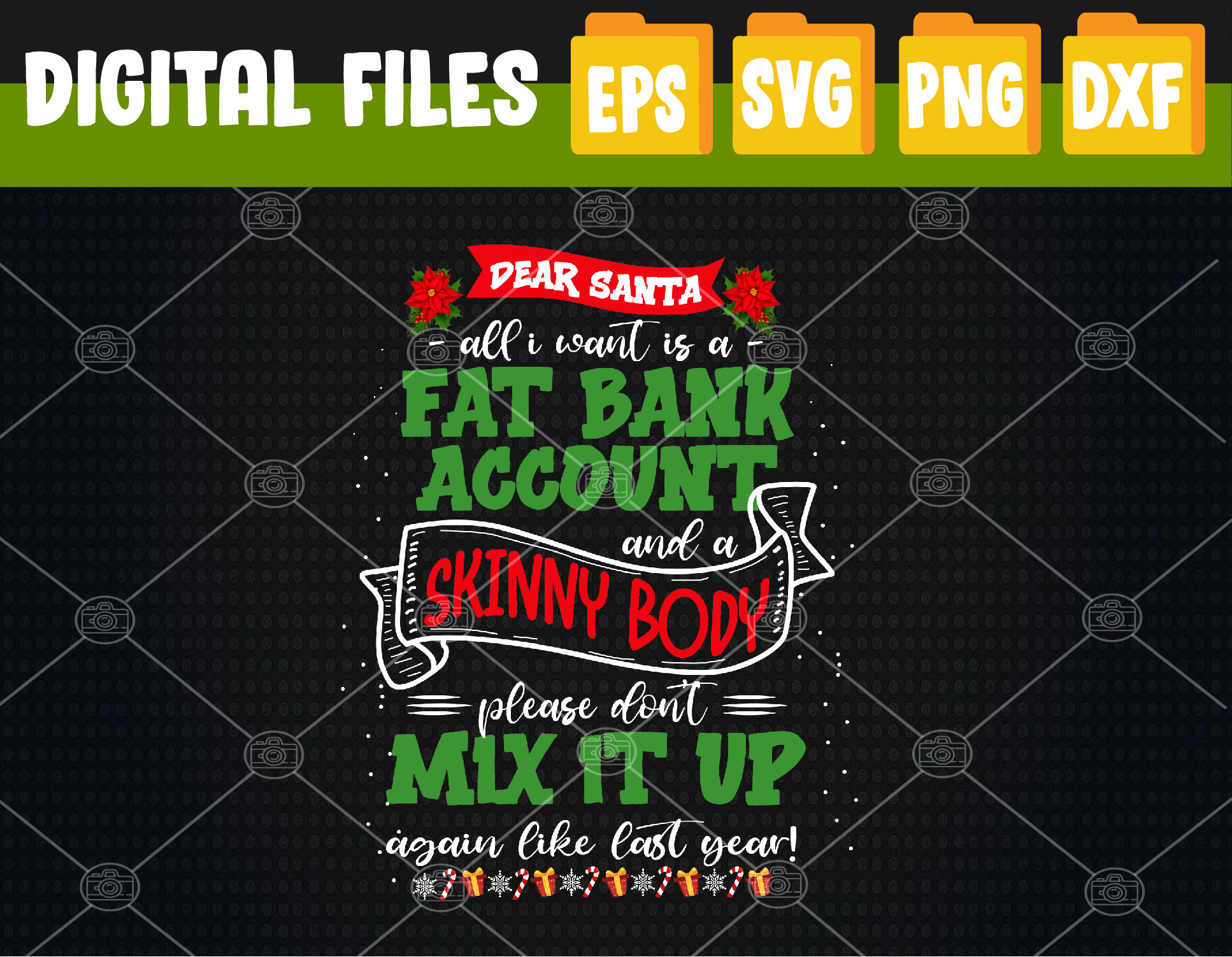 Dear Santa all i want is a fat bank account and a skinny bod - Inspire ...