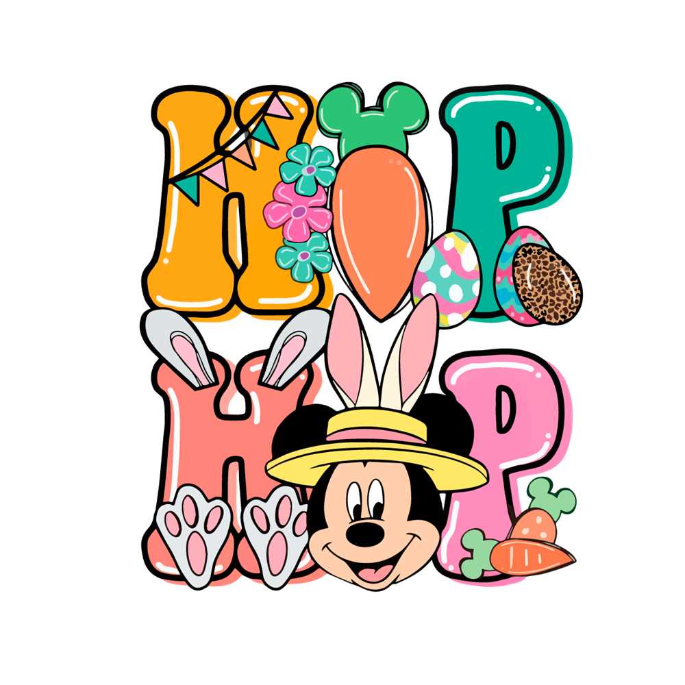 Hip Hop Easter Day Disney Easter Day mickey Bunny Ear Svg | Inspire Uplift