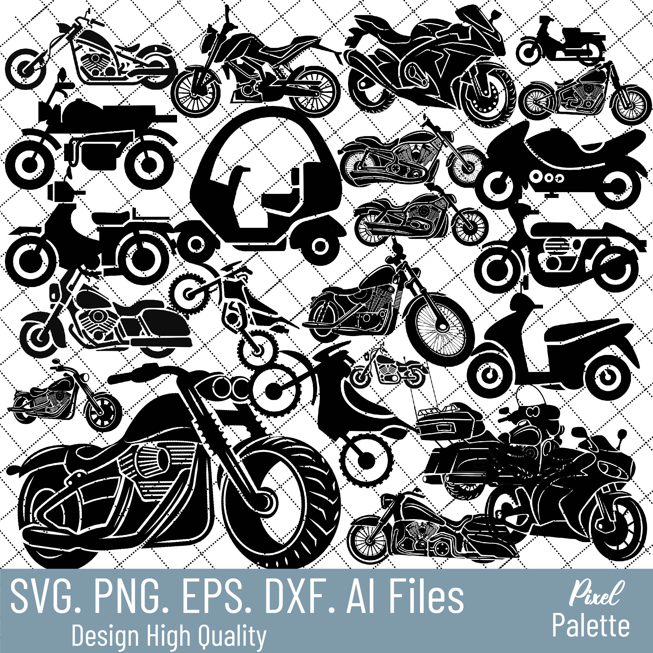 Motorcycle Svg Bundle, Motorcycle Svg, Motorcycle Cut File, | Inspire ...