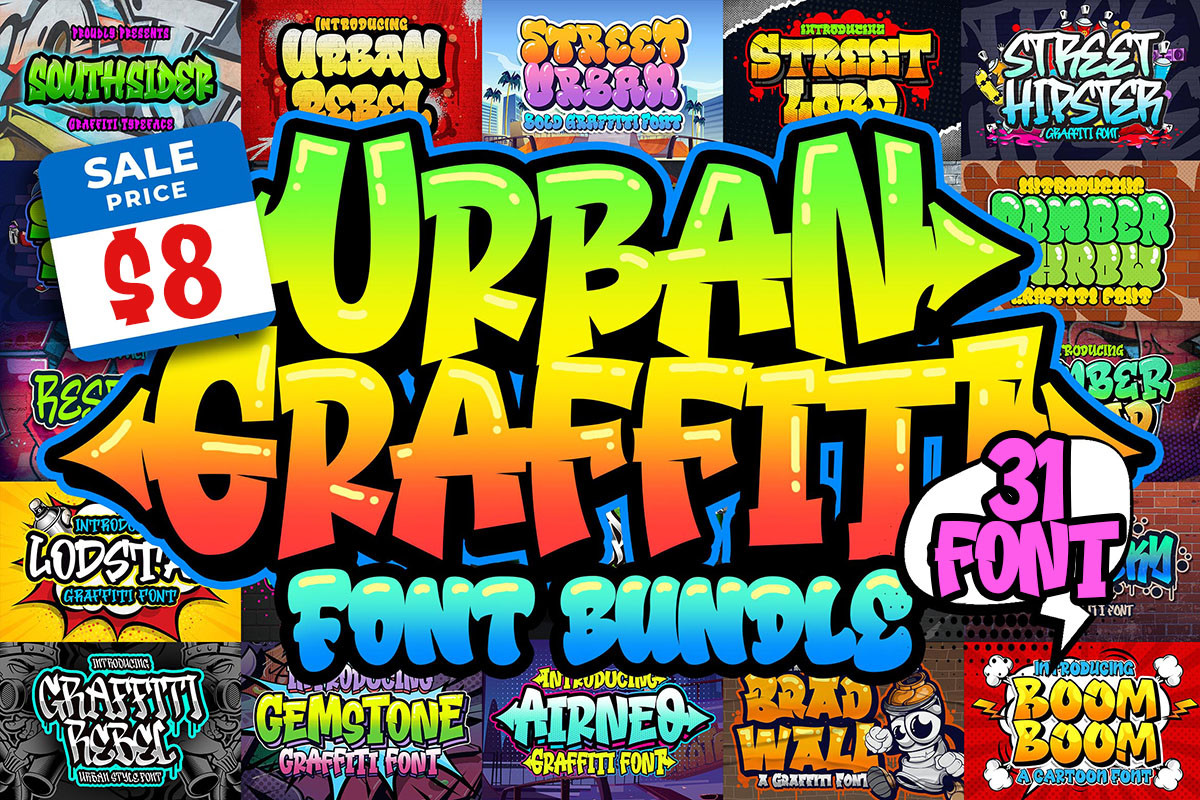 Urban Graffiti Font Bundle | Inspire Uplift