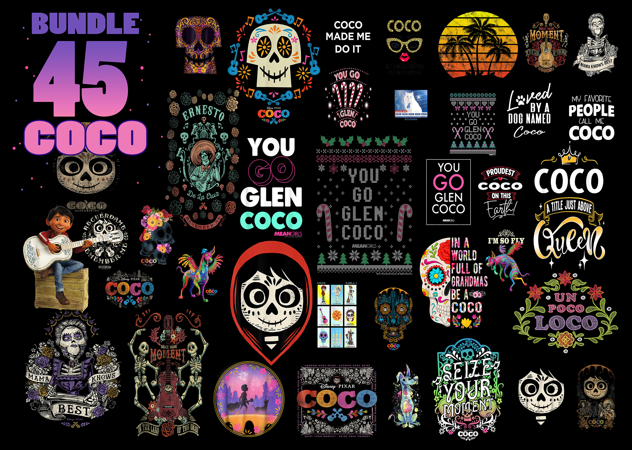 Coco Remember me png, Coco Remember me Movie Bundle Clipart | Inspire ...