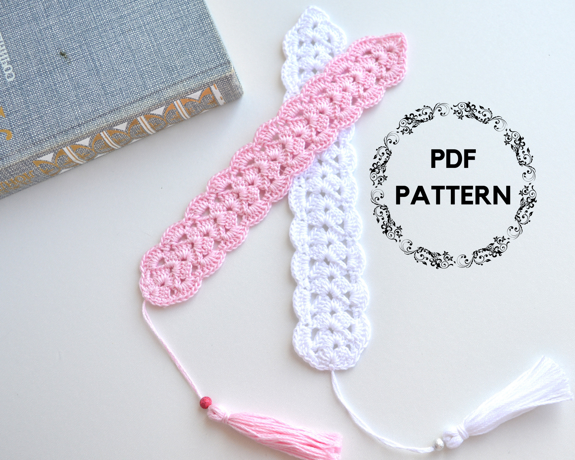 Bookmark crochet pattern, Lace bookmark crochet PDF, Handmad | Inspire ...