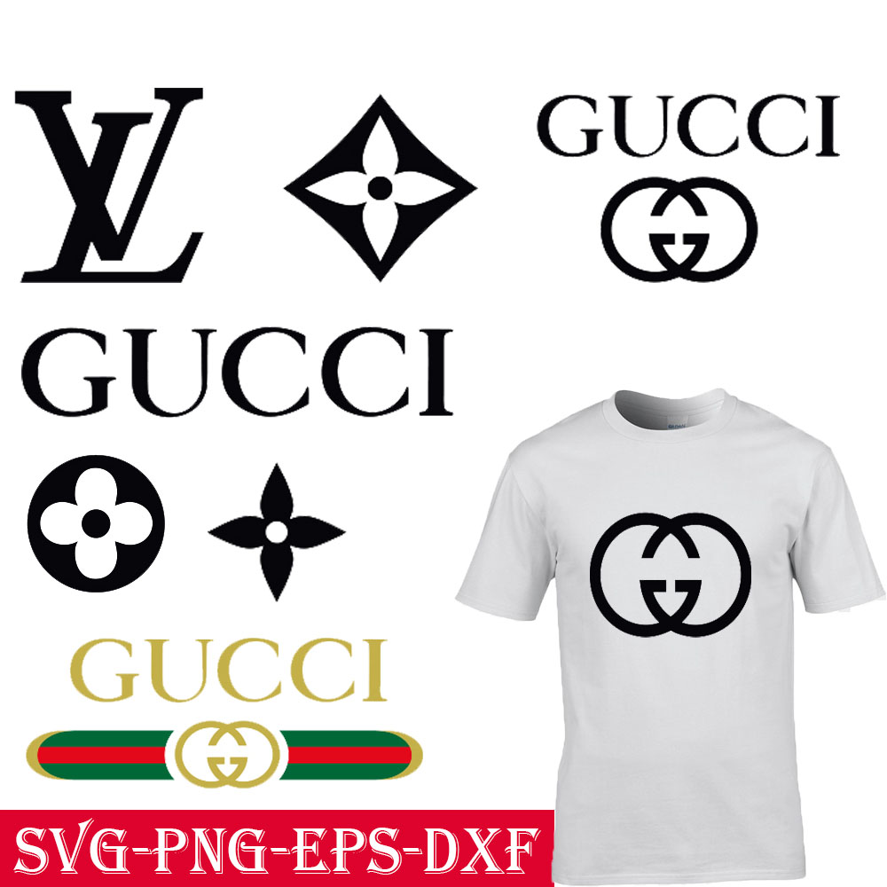Gucci Logo Bundle Svg Silhouette Svg Files Inspire Uplift