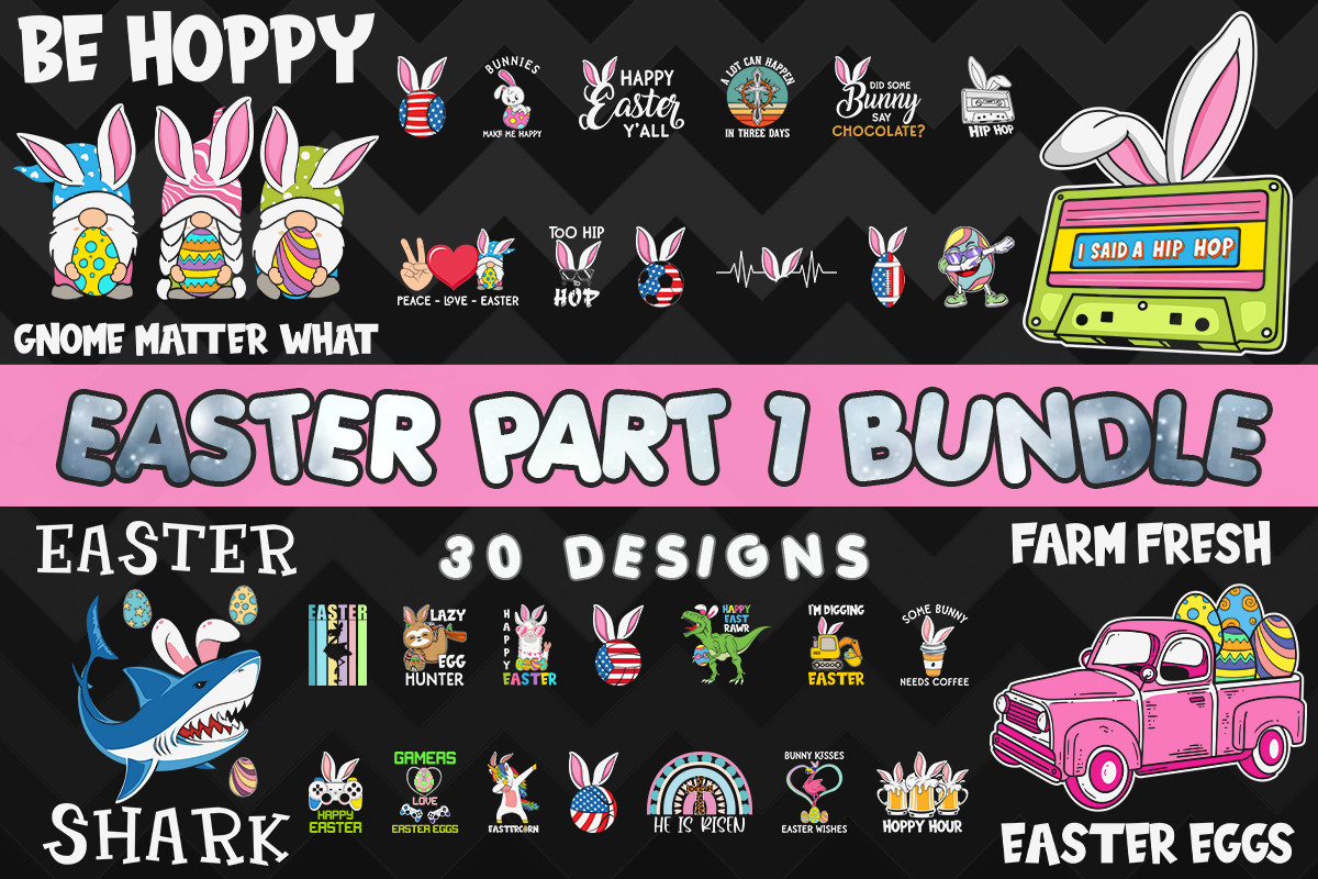 Easter Bundle Part 1 - SVG, PNG, DXF, EPS Files For Print An | Inspire ...
