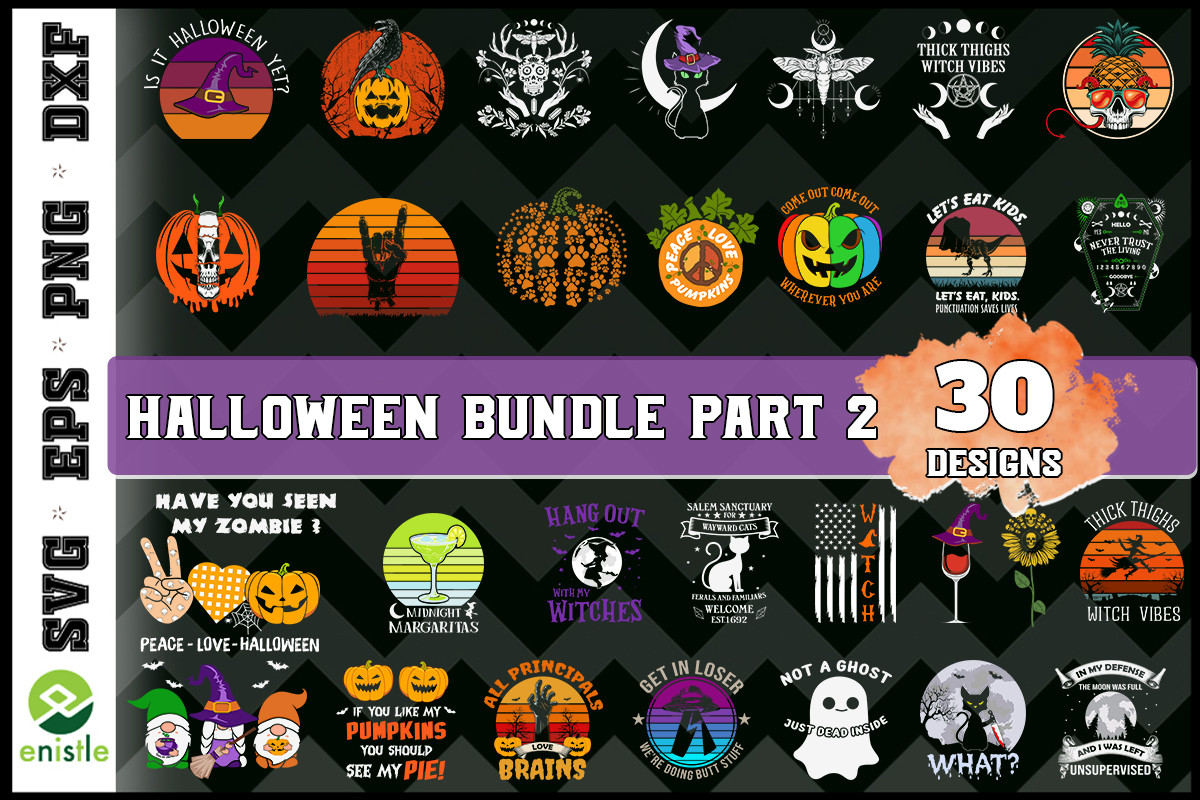 halloween svg bundle - SVG, PNG, DXF, EPS Files For Print An | Inspire ...