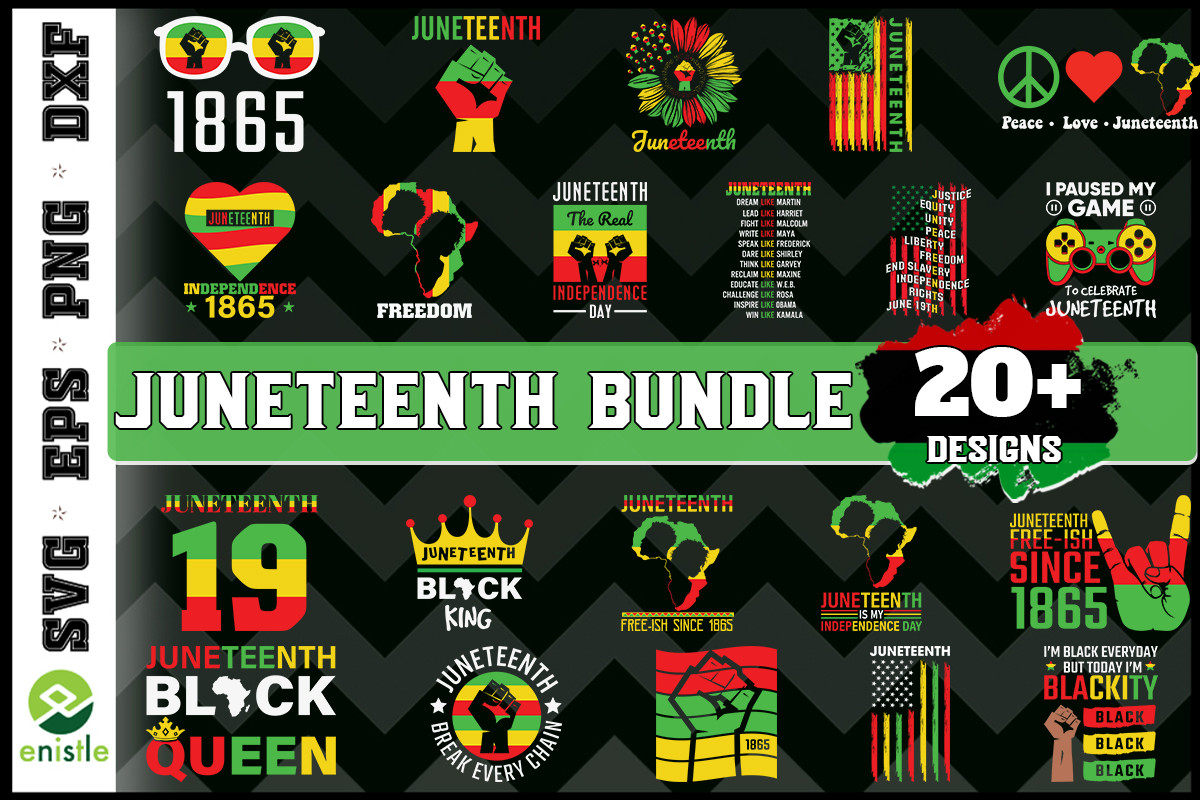 Juneteenth Graphic Bundle - SVG, PNG, DXF, EPS Files For Pri - Inspire ...