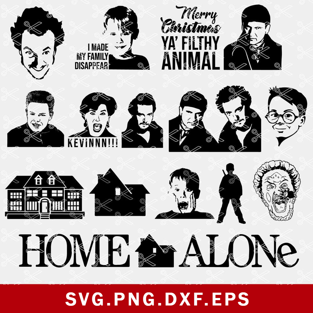 Home Alone Bundle Svg, Wet bandits Svg, Christmas Movie Svg, | Inspire ...
