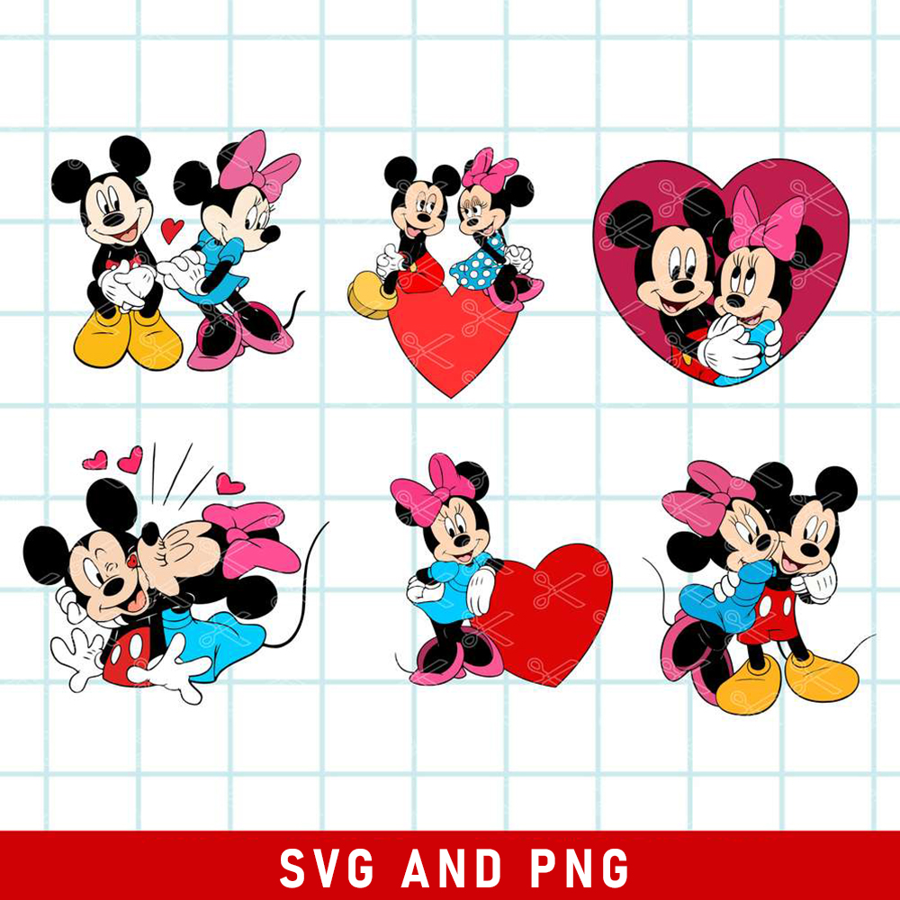 Mickey Mouse And Minnie Mouse Svg, Mickey Svg, Minnie Svg, D - Inspire ...
