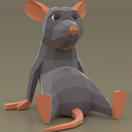 Papercraft Rat, PDF file | Inspire Uplift