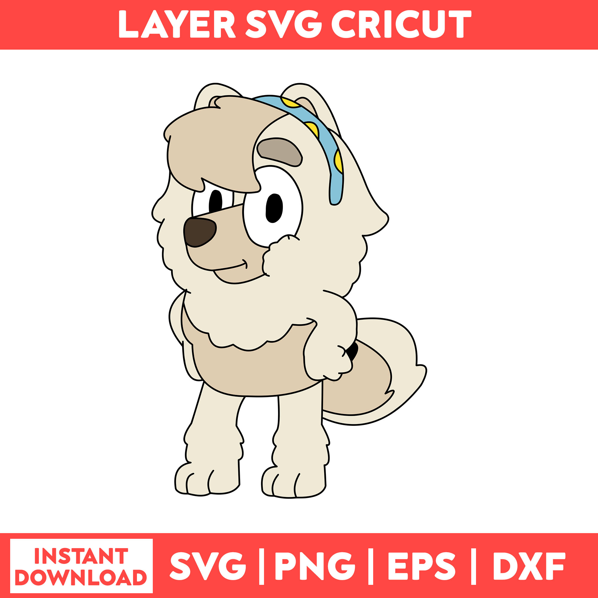 Bluey svg, Blue Dog svg, Bluey Dog Birthday svg, Blue Dog Fa - Inspire ...