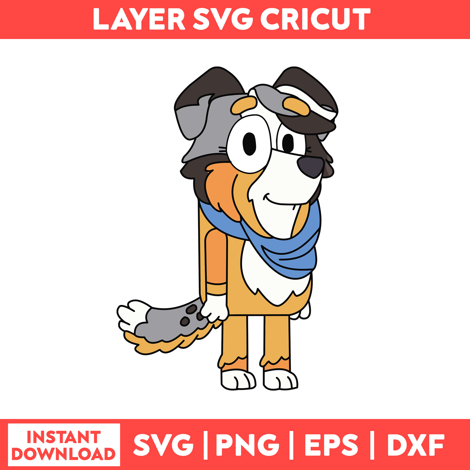 Bluey svg, Blue Dog svg, Bluey Dog Birthday svg, Blue Dog Fa - Inspire ...