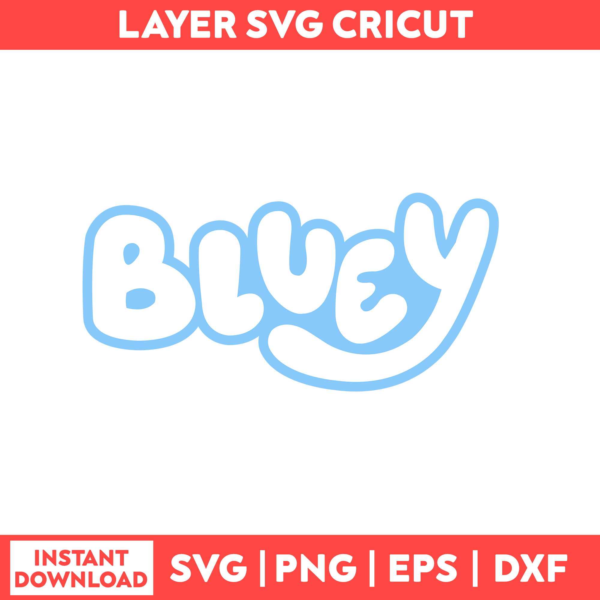 Bluey svg, Blue Dog svg, Bluey Dog Birthday svg, Blue Dog Fa | Inspire ...