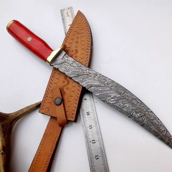 Bowie Hunting Knife, Damascus steel Bowie Knife, 16 Inch Bow | Inspire ...